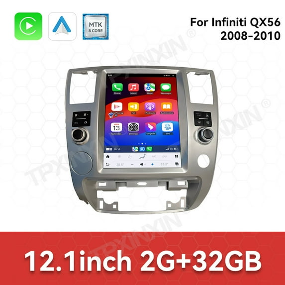 TPXINXIN 12.1 inch Android 13 Screen For Infiniti QX56 2008-2010 ...