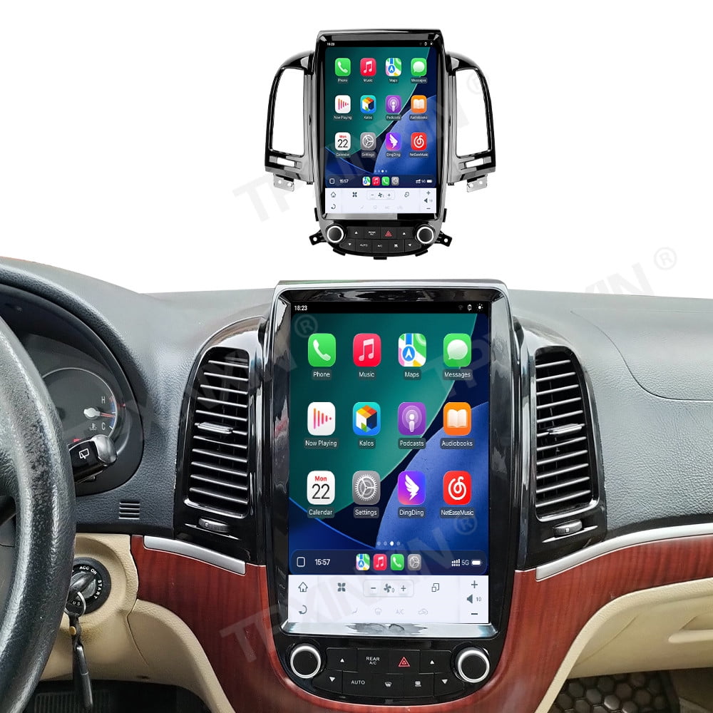 TPXINXIN 12.1 inch Android 14 Auto Car Radio for Hyundai Santa Fe Class ...