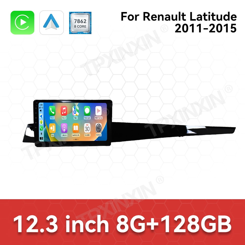 TPXINXIN 12.3-inch Ultra-Thin Android 15 Car Radio for Renault Latitude ...