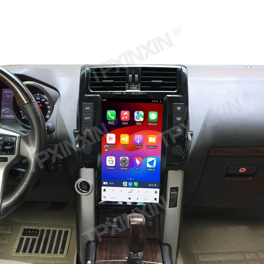 TPXINXIN 13.6 inch Tesla style screen car radio player for Toyota Prado ...