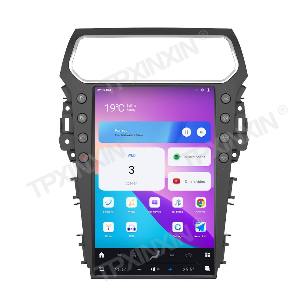 TPXINXIN 14.4 Inch Qualcomm Android 13 Car Radio for Ford Explorers ...