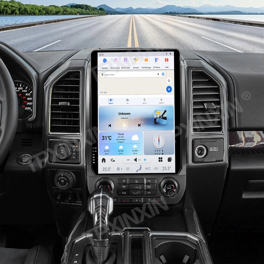 TPXINXIN 14.4 Inch Vertical Screen Car Radio for Ford Raptor F150 2015 ...