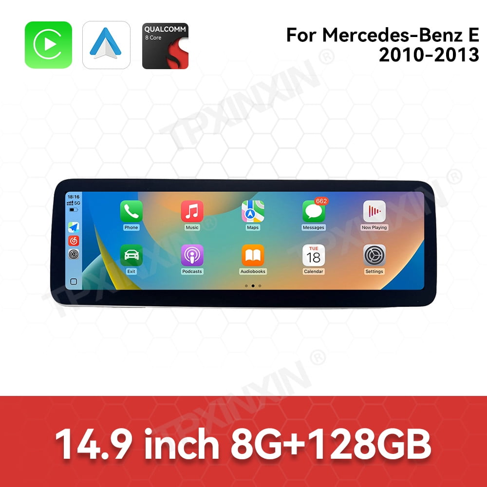 TPXINXIN 14.9 inch Car Radio for Mercedes-Benz E-Class 2015 Android GPS ...