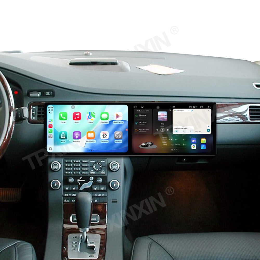 TPXINXIN Dual 10.1 inch Screen Car Radio for Volvo S80 2006 Android 15 ...