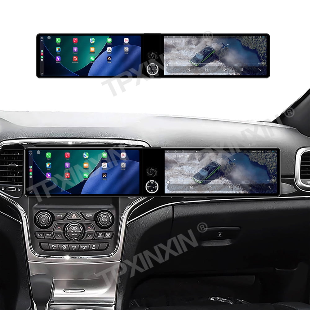 TPXINXIN Dual 12.3 inch Screen Car Radio For Jeep Grand Cherokee 2014 ...