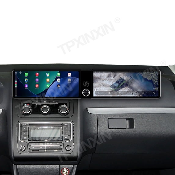 TPXINXIN Dual 12.3 inch Screen Car Radio For Volkswagen Touran 2004 ...