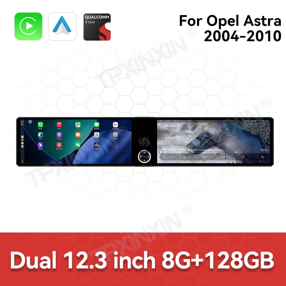 TPXINXIN Dual 12.3 inch for Opel Astra 2004-2010 GPS Navigation Android ...