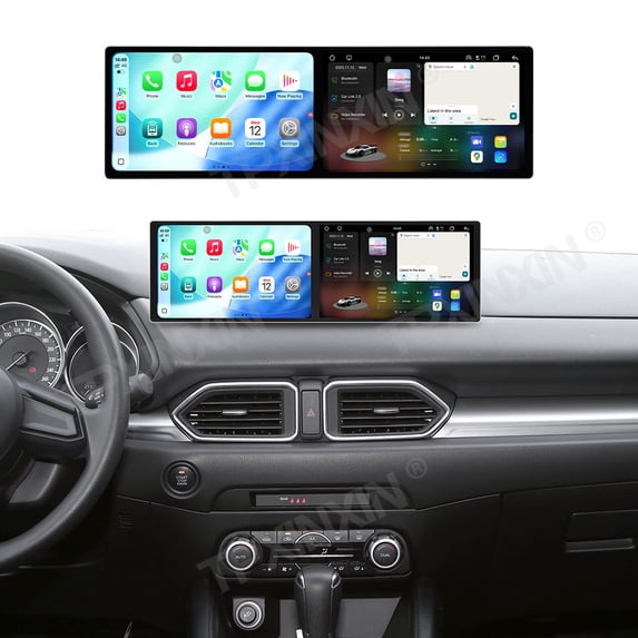 TPXINXIN Dual 9.1 inch Screen Car Radio For Mazda CX-5 2022-2024 ...
