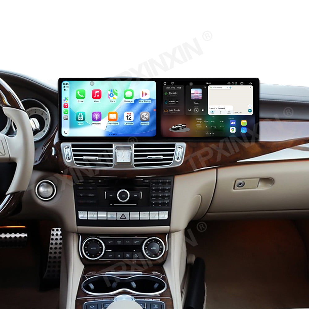 TPXINXIN Dual 9.1 inch Screen Car Radio For Mercedes-Benz CLS(W218 ...