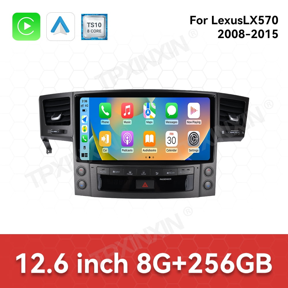 TPXINXIN Touch Screen 12.6 inch Car Radio for Lexus LX570 2008-2015 ...