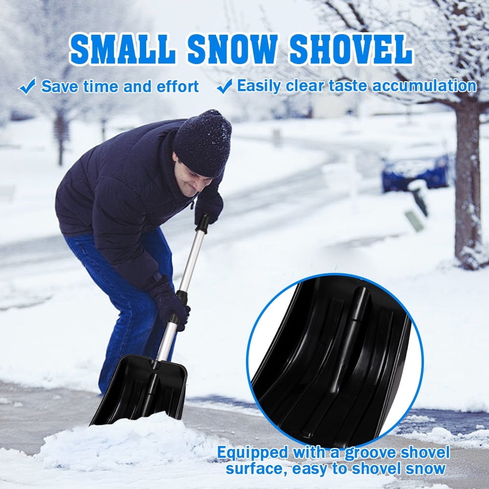 TPY Snow Shovel for Driveway Car Home Garage - Retractable Snow Shovel ...