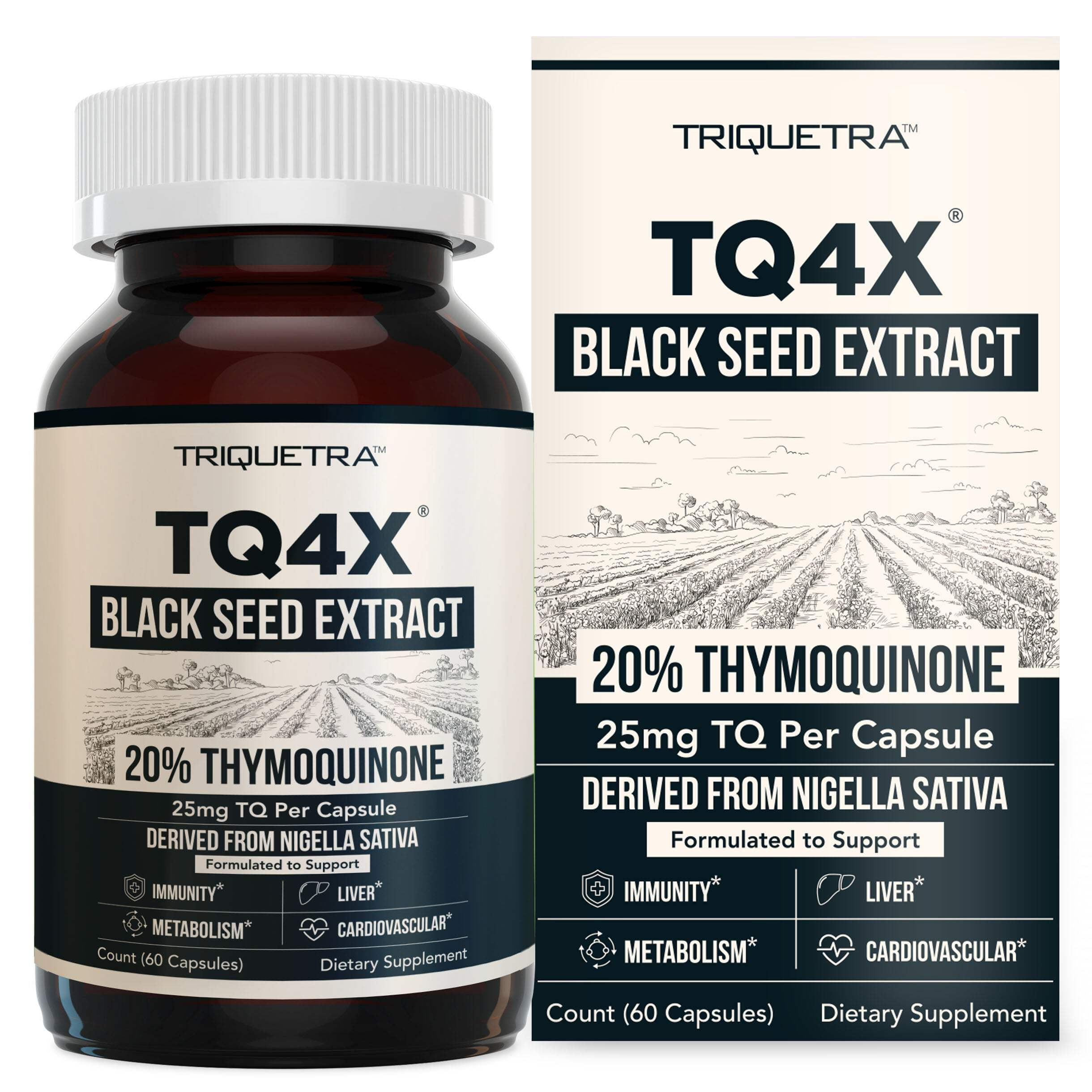 TQ-Advanced® 4X 25mg Black Seed Extract Capsules - Walmart.com