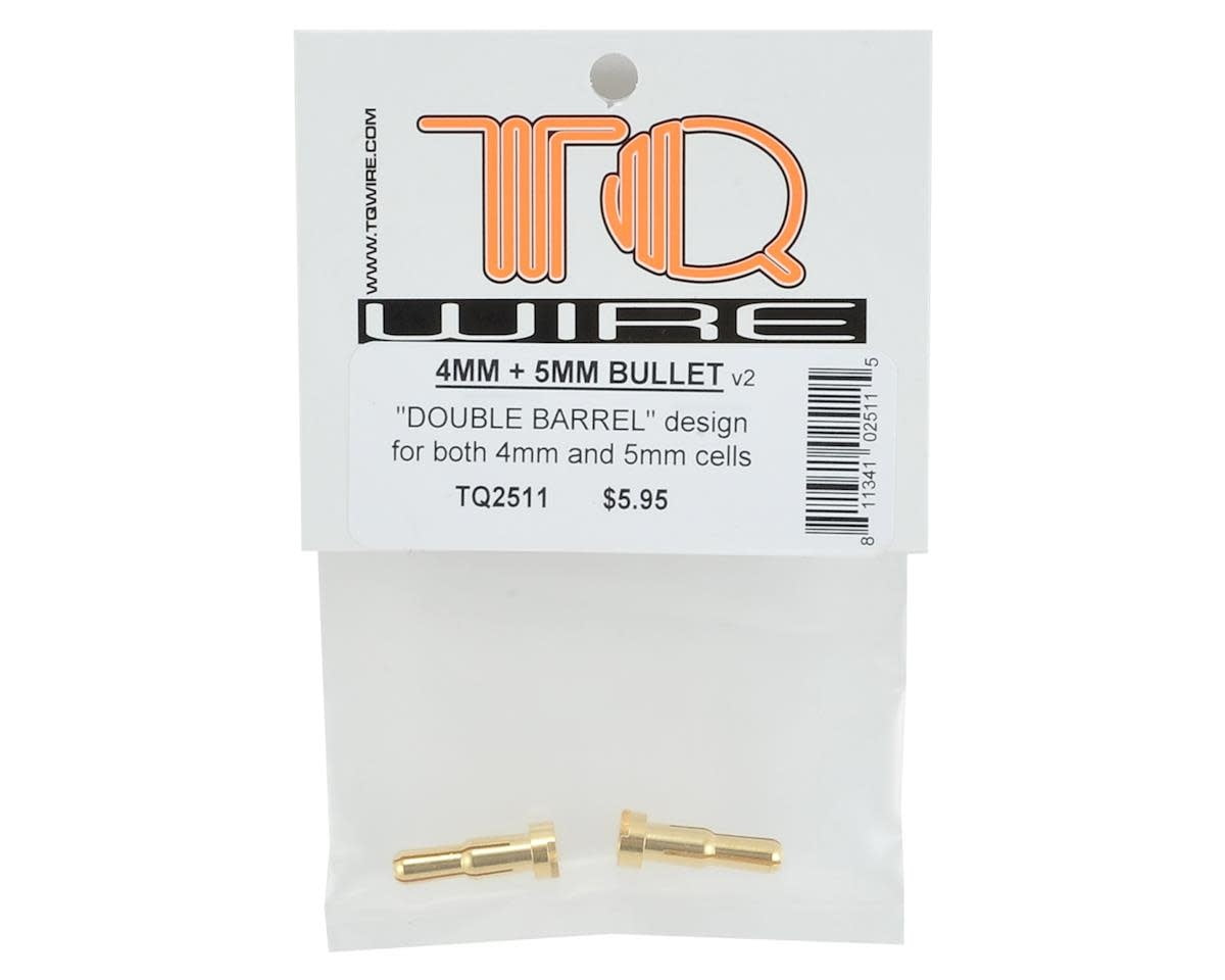 TQ Wire TQW2511 Double Male Bullets Connector, Gold - 20 mm - Walmart.com