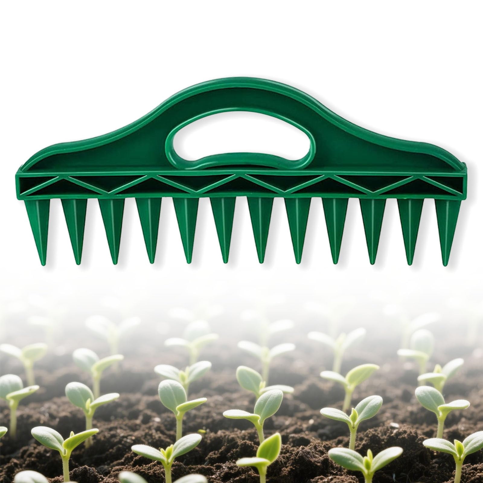 TQDXZA Seed Spreader TWE5 Tool - 12-Hole Adjustable Seed Planter with ...