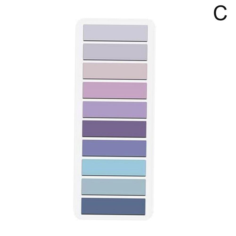 TQEHS Waterproof Sticky Notes, 2.16" x 5.9", Purple & Gray, 200 Count ...