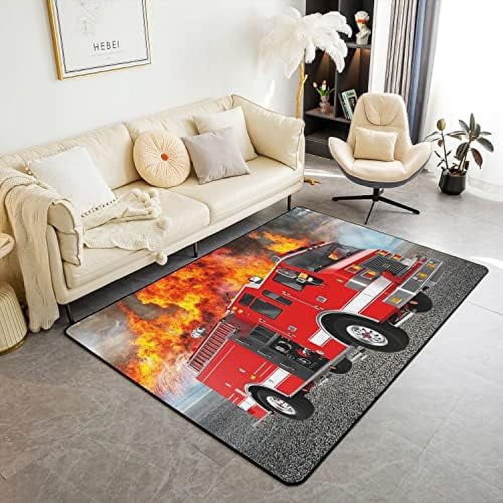 TQNLKGZ Cardinal Bird Area Rug 5x7 Farmhouse Red Birds Accent Rug for ...