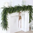 TQWQT 9FT Artificial Cliff Cedar Garlands, Real Touch Winter Norfolk ...