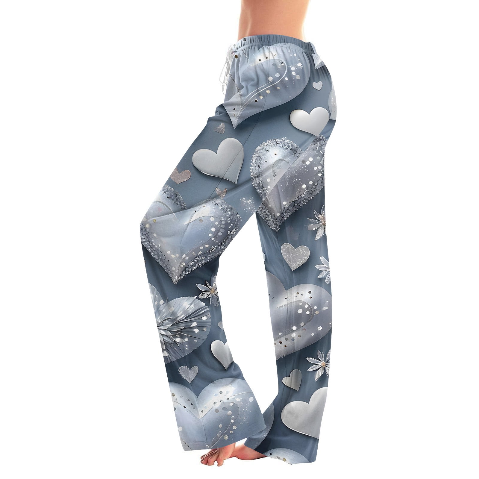 TQWQT Couple Pajamas Women Wide Leg Casual Comfy Valentines Day Pj ...