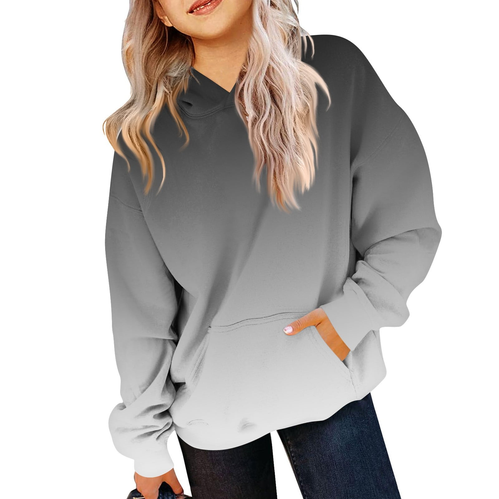TQWQT Girl's Oversized Hoodie Size 10-12 Sweatshirts Long Sleeve ...