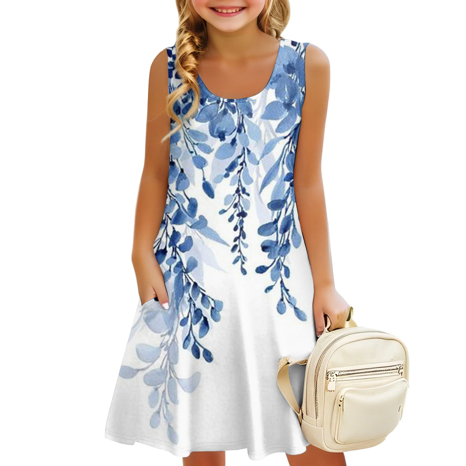 TQWQT Girls Red Dresses Size 10-12 Casual Girls Sundress Tween Girls ...