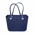 TQWQT Rubber Beach Bag-Beach Rubber Tote Bag,Waterproof Washable Durable Open Beach Tote Bag for ...