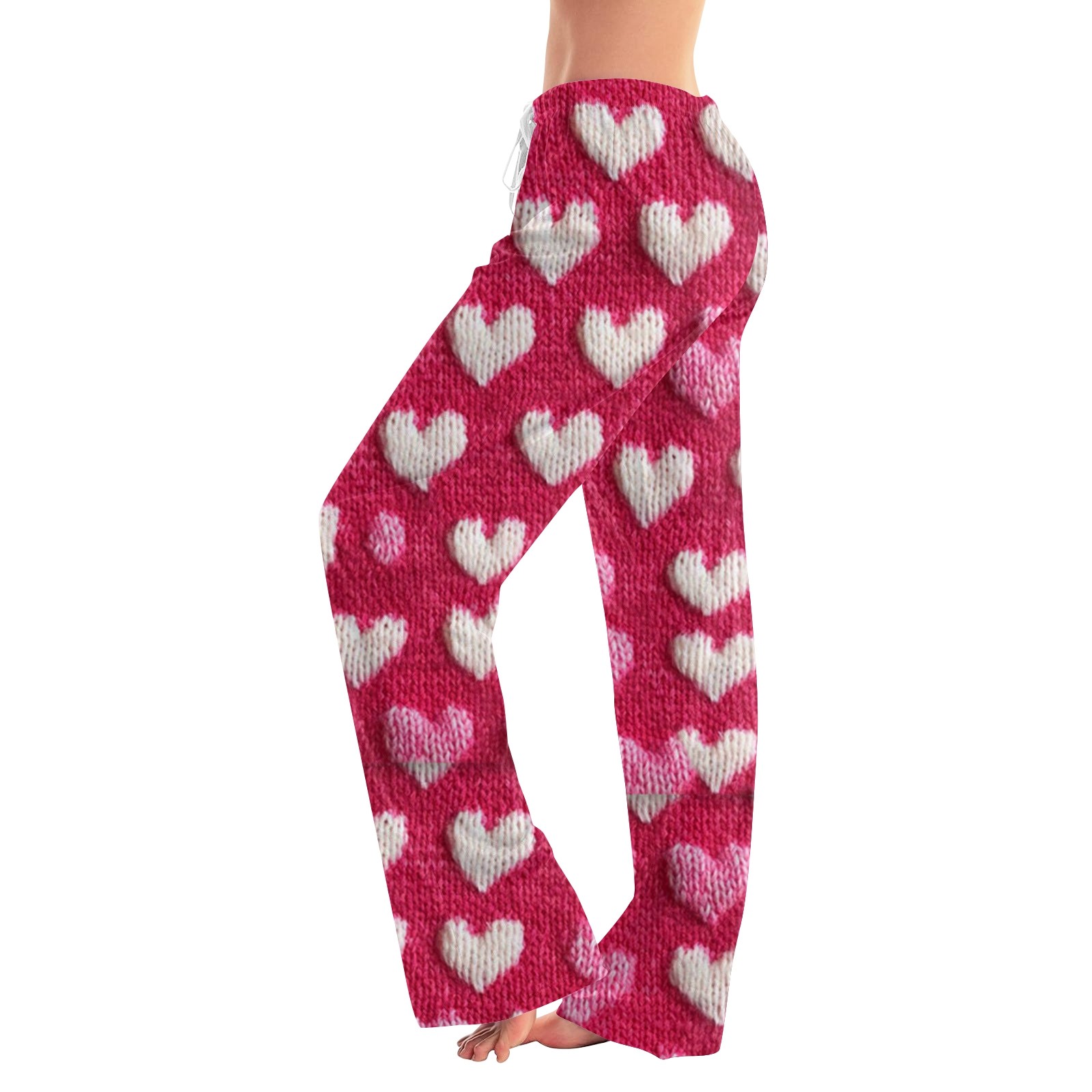 TQWQT Sweet Pajama Pants Wide Leg Casual Comfy Valentines Day Hearts ...