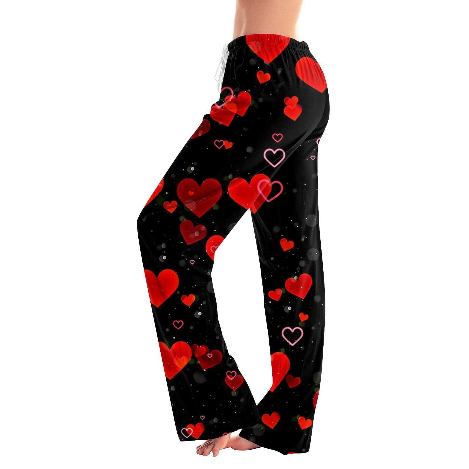 TQWQT Valentines Day Pants for Women Comfy Pjs Pants Pajama Bottoms ...