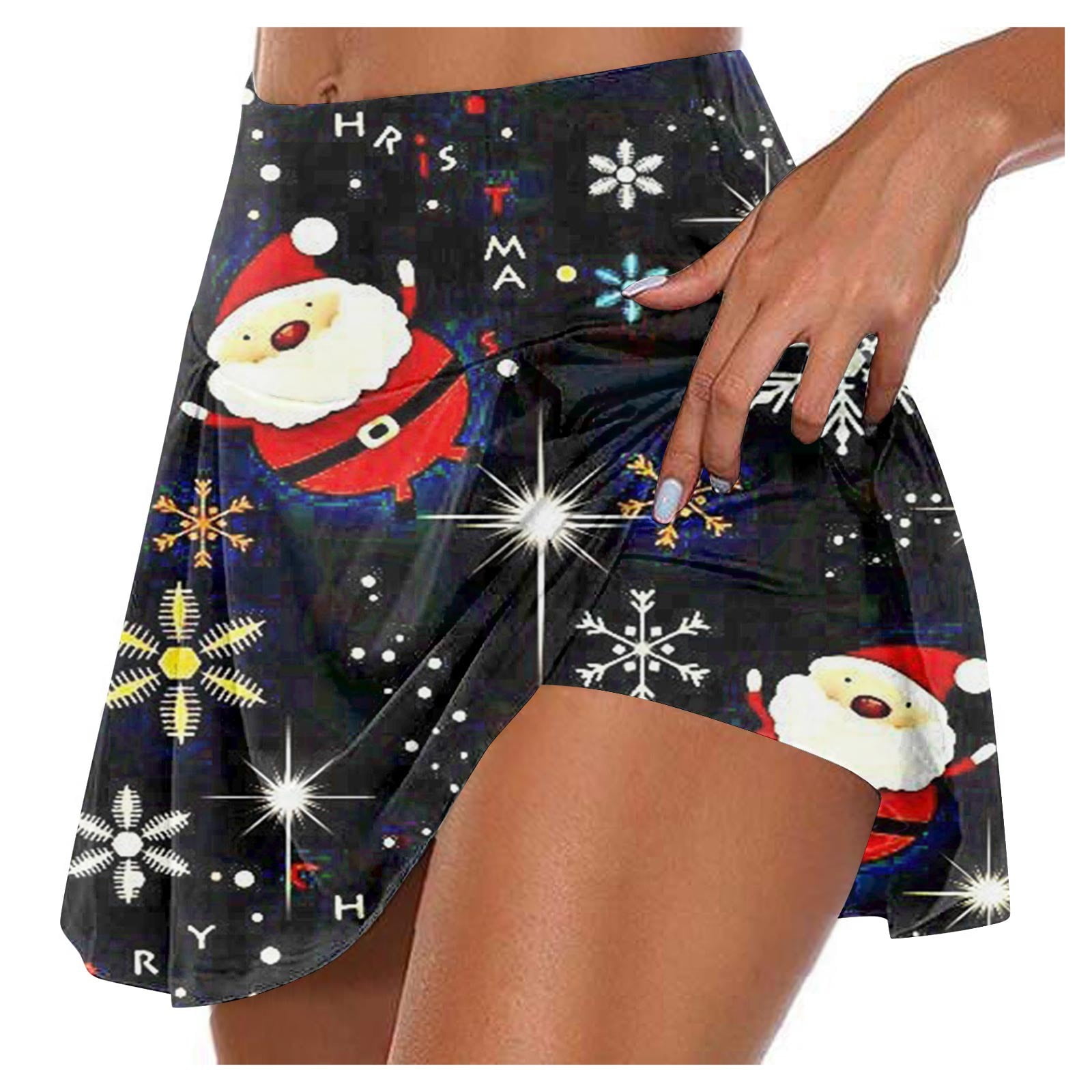 TQWQT Women's Christmas Active Performance Skort High Waisted ...