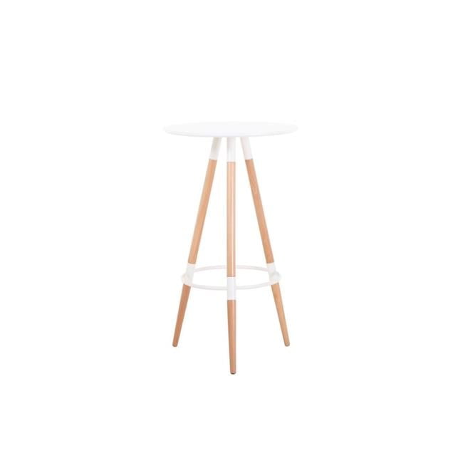 TR-Bar-Table-WH 14.5 x 14.5 in. Minimalist Mid Century Modern Design ...