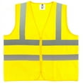 TR Industrial T802 Neon Safety Vest with Front Zipper Knitted, X-Large ...