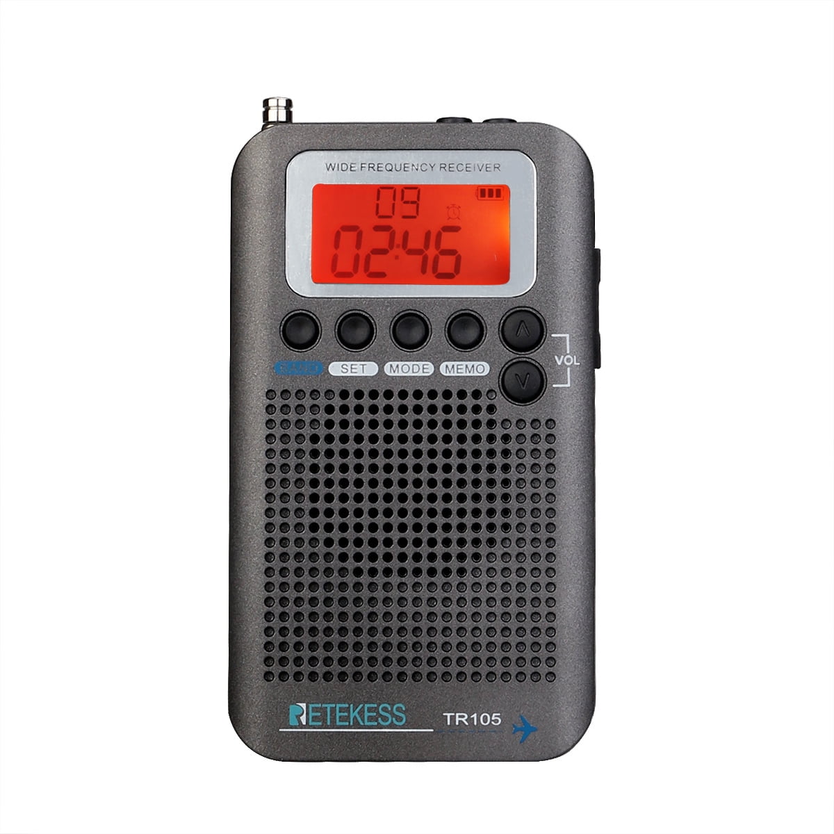 TR105 Air Band Radio Portable FM AM SW VHF Full Band Radio CB Receiver ...