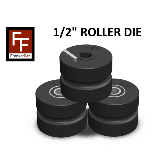 TR60 Tube Roller Dies, 1/2” Round Tubing for TR-60 Bender, Full Set ...