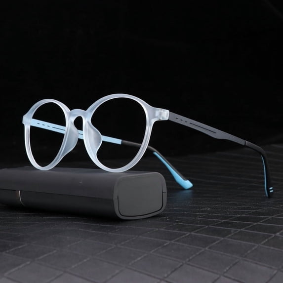 Retro Round Sunglasses with UV Protection and Resin Lenses Full Frame ...