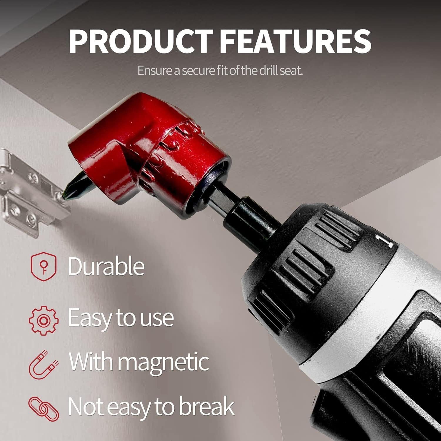 TRA-1/4 Inch 105 Degree Right Angle Driver Adapter Hex Shank Power ...