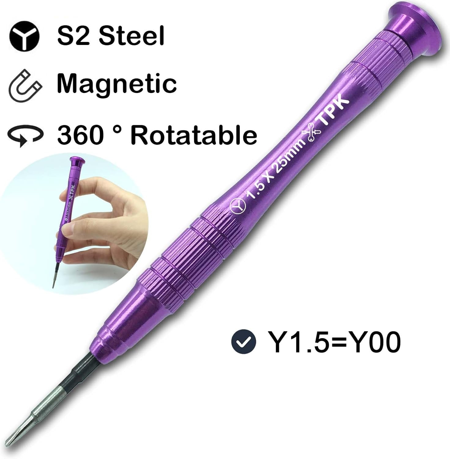 TRA-1.5mm Y Tip Y00 Tripoint TriWing Screwdriver Magnetic Rotary Tool ...
