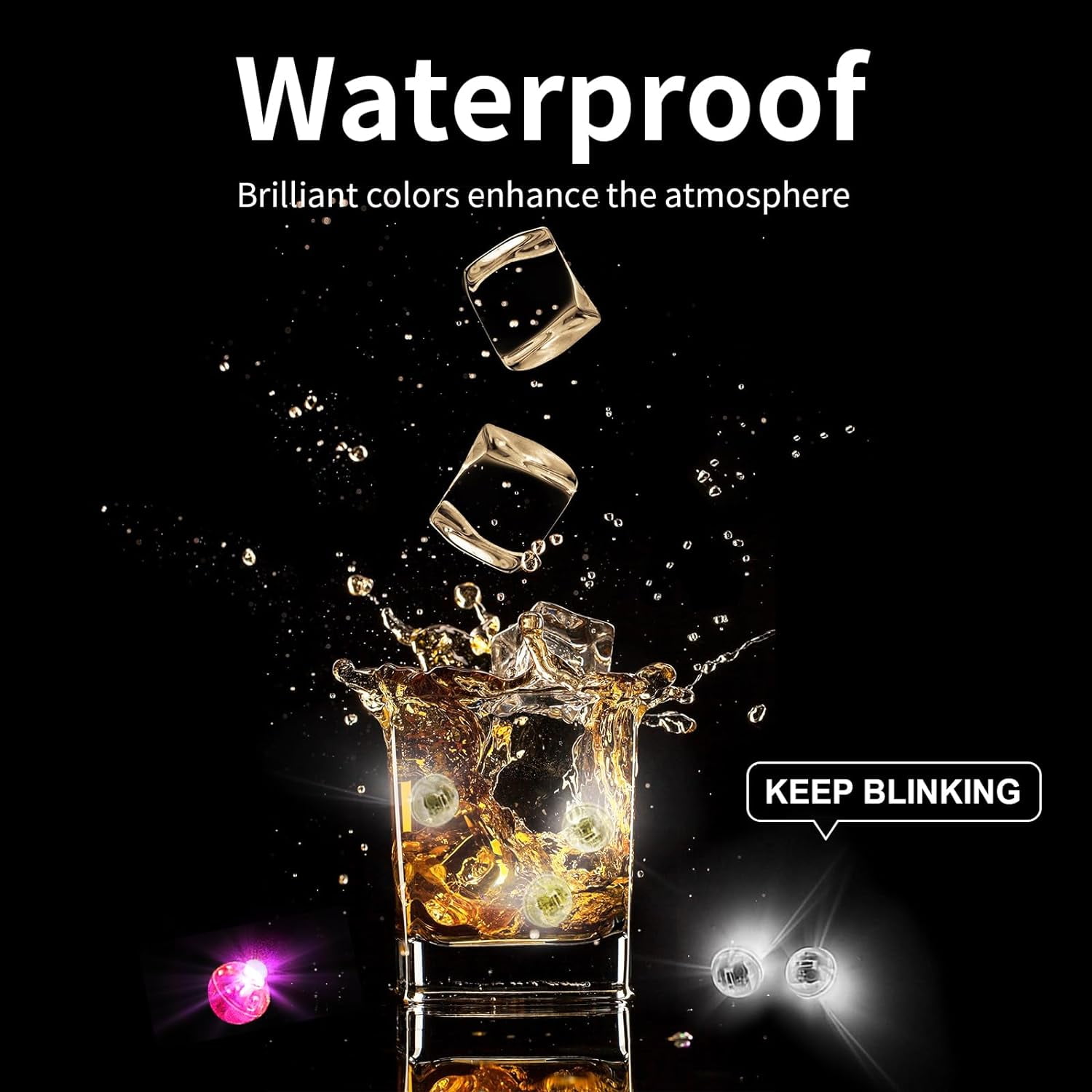 TRA-100pcs Balloon Lights,Long Standby Time Waterproof Twinkle Mini ...