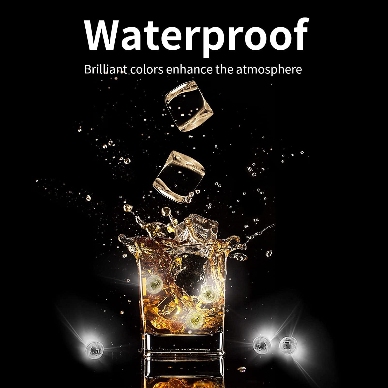 TRA-100pcs White Mini Lights with Hook,Long Standby Time Waterproof LED ...