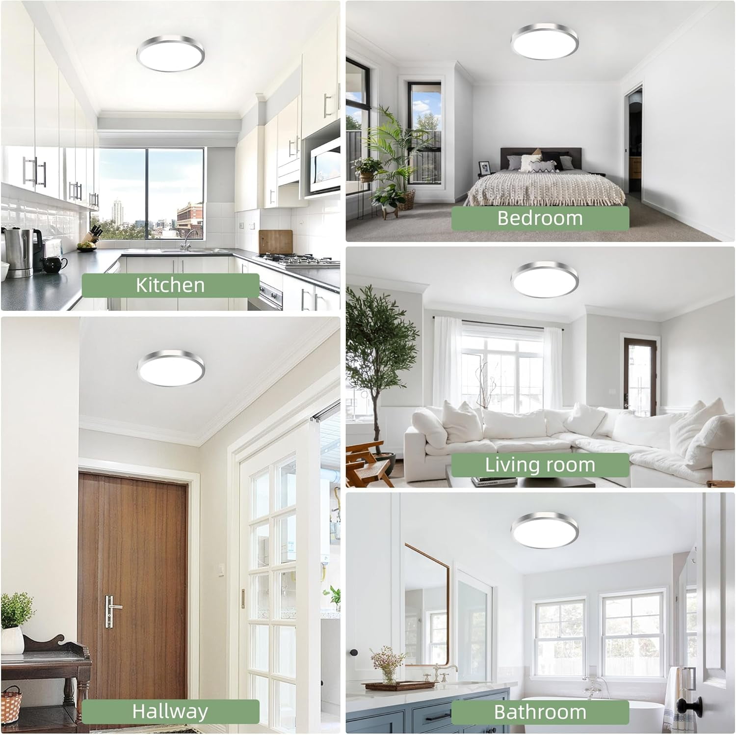 TRA-12 Inch Selectable CCT LED Round Flat Panel Light, 24W 3000K/4000K ...
