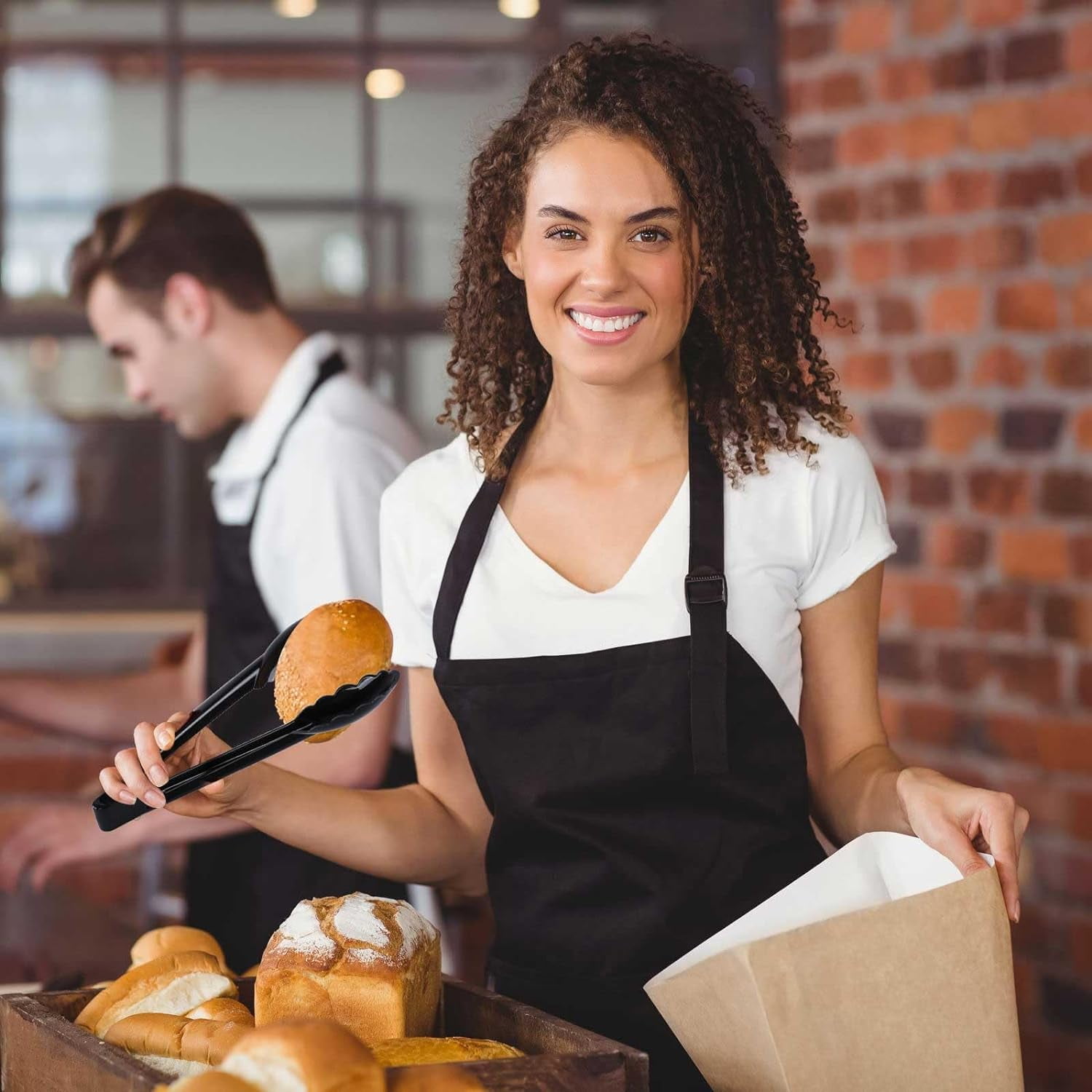 TRA-12 Pc Serving Tongs 9 Inch Bulk Reusable or Disposable Plastic ...