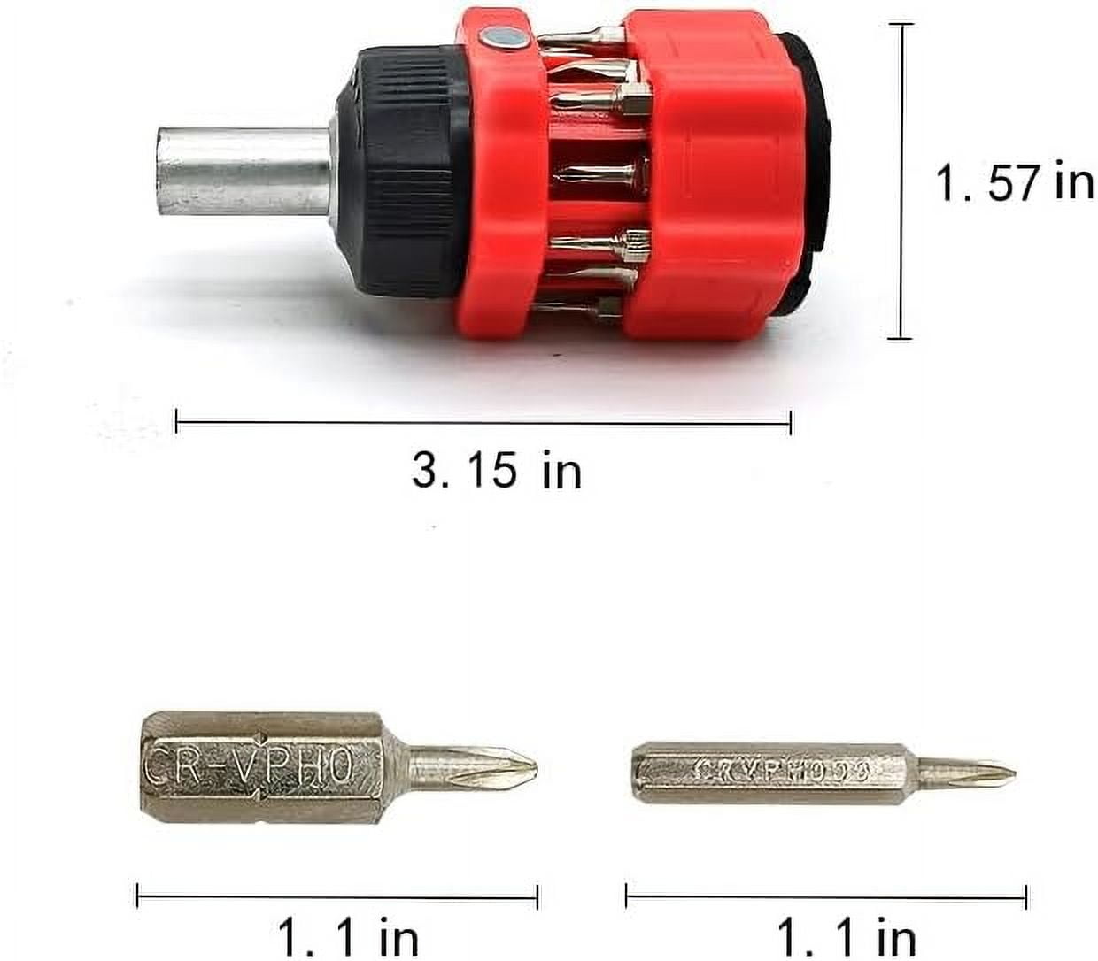 TRA-13-in-1 Multifunction Mini Combination Ratchet Screwdriver, Multi ...