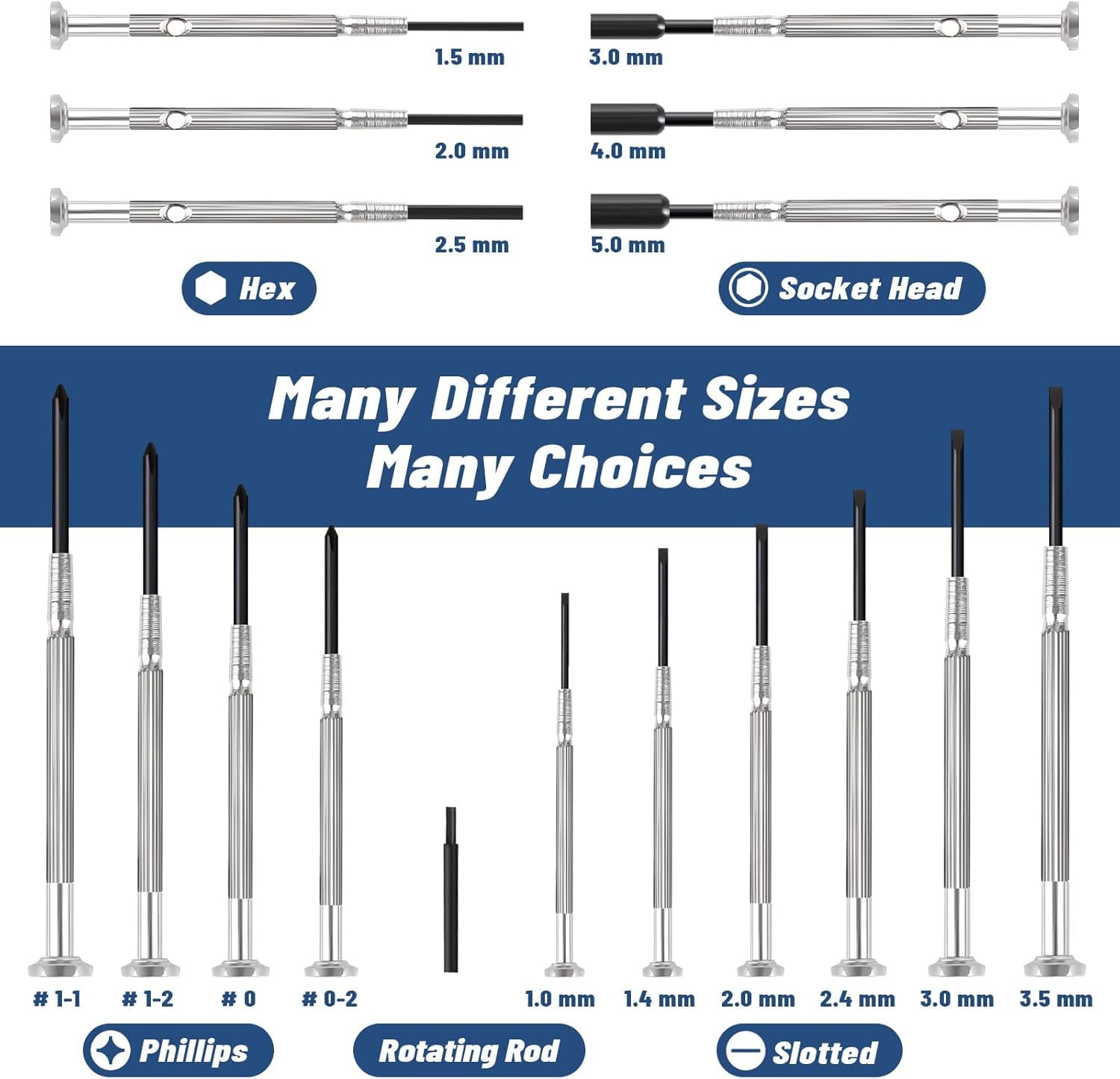 TRA-16PCS Mini Precision Screwdriver Set, Small Screwdriver Kit with 16 ...