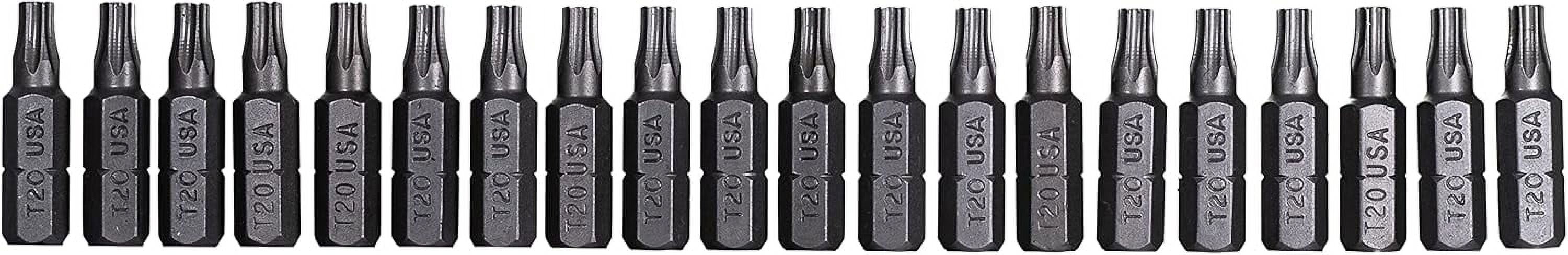 TRA-18215-20 USA Torx Insert Bit, T20 x 1", 20-Pack - Walmart.com
