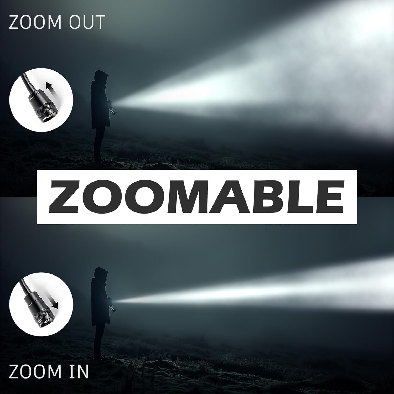 TRA-2 Pack LED Work Light, 500 Lumen Gooseneck Flashlight with Magnetic ...