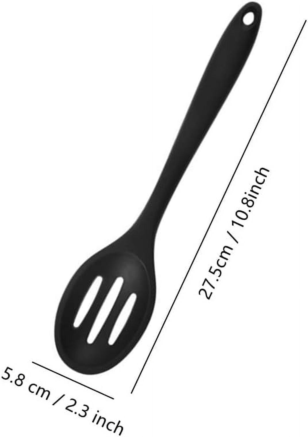 TRA-2 Pack Nonstick Silicone Slotted Spoons,High Heat Resistant Cooking ...