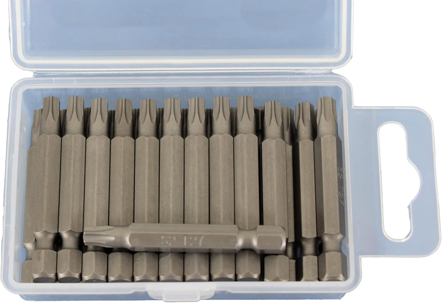 TRA-25 Pcs T27 Torx Star Head Screwdriver Bit Set, S2 Steel 6 Point T ...
