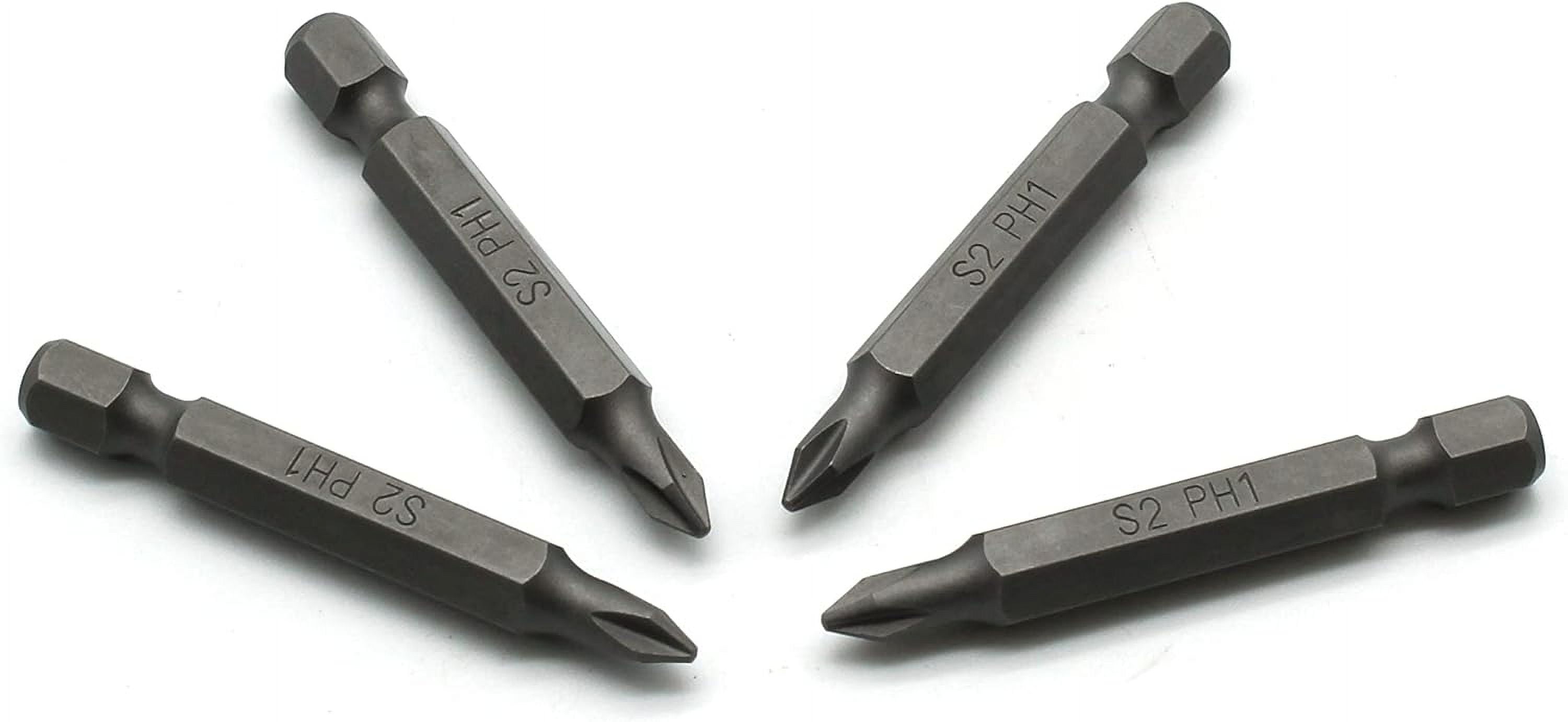 TRA-25 pc PH1 Impact Ready Phillips 2 Inch Screwdriver Insert Bits Hex ...