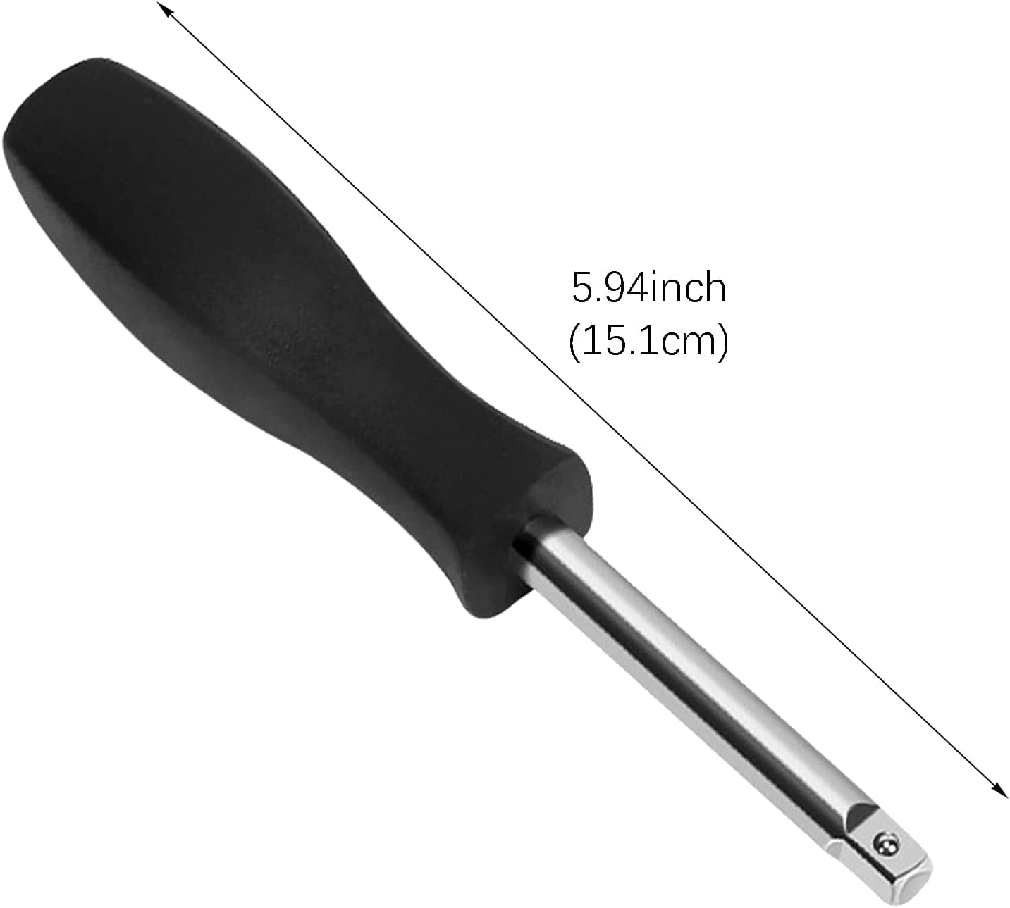 TRA-3 PACK Black 1/4 Inches Drive Spinner Handle Socket Driver Handle ...