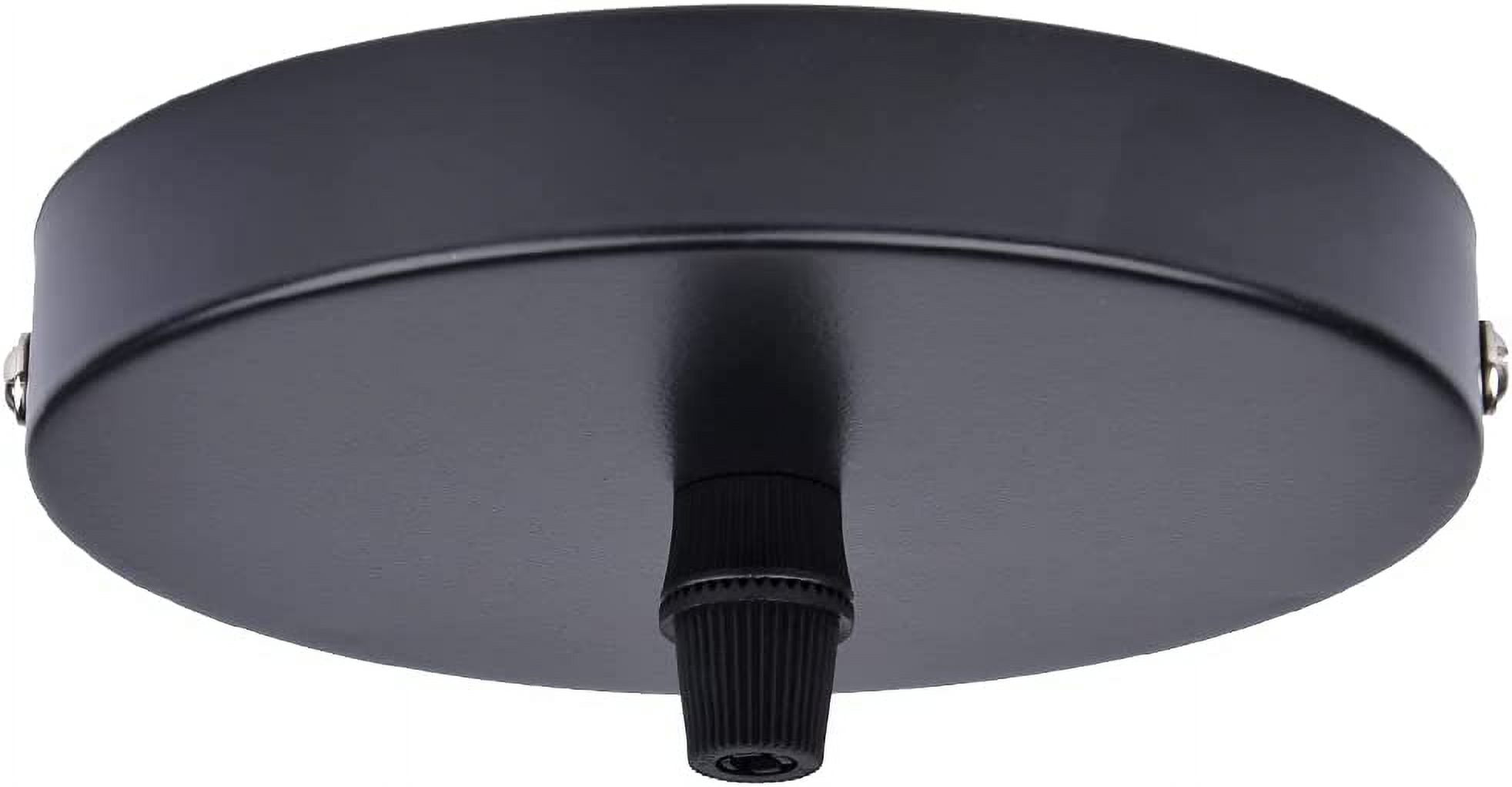 TRA-4.7" Black Ceiling Canopy Light Kit Rewind Single Hole with ...