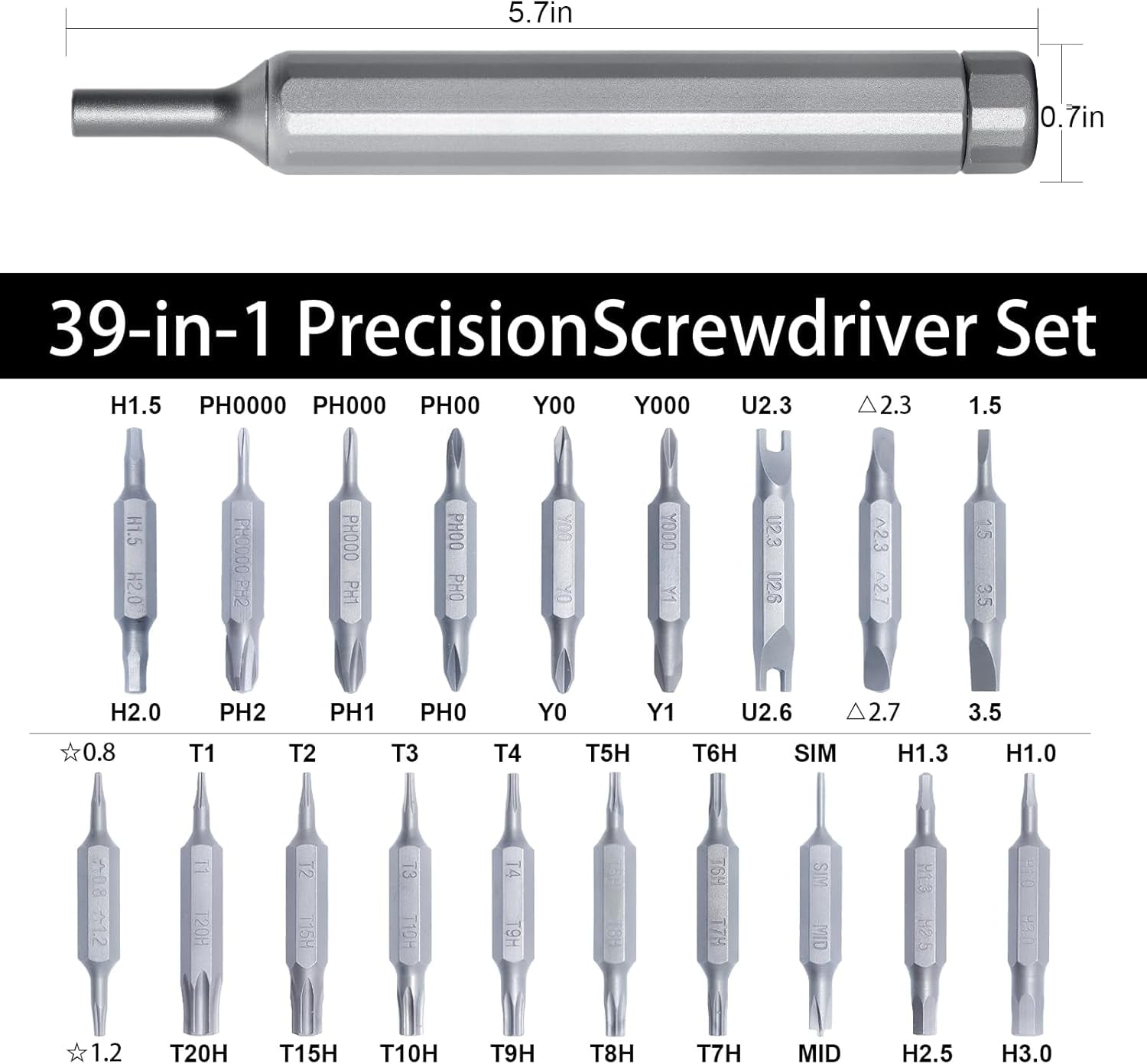 TRA-50-in-1 Precision Screwdriver Set, Magnetic Mini Repair Tool Kit ...