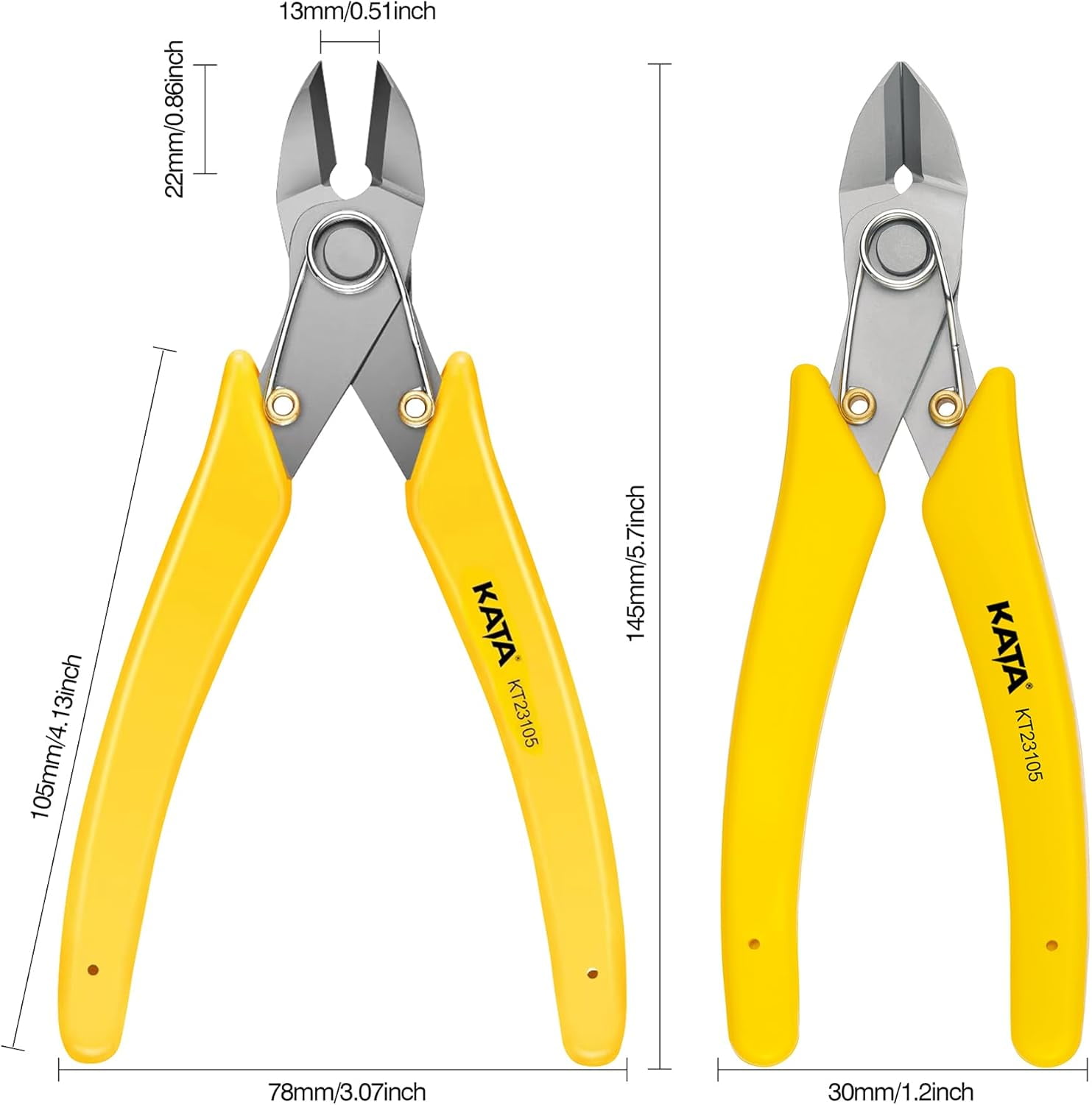 TRA-6 Inch Stainless Steel Wire Cutter, Heavy Duty Side Cutter, Flush ...